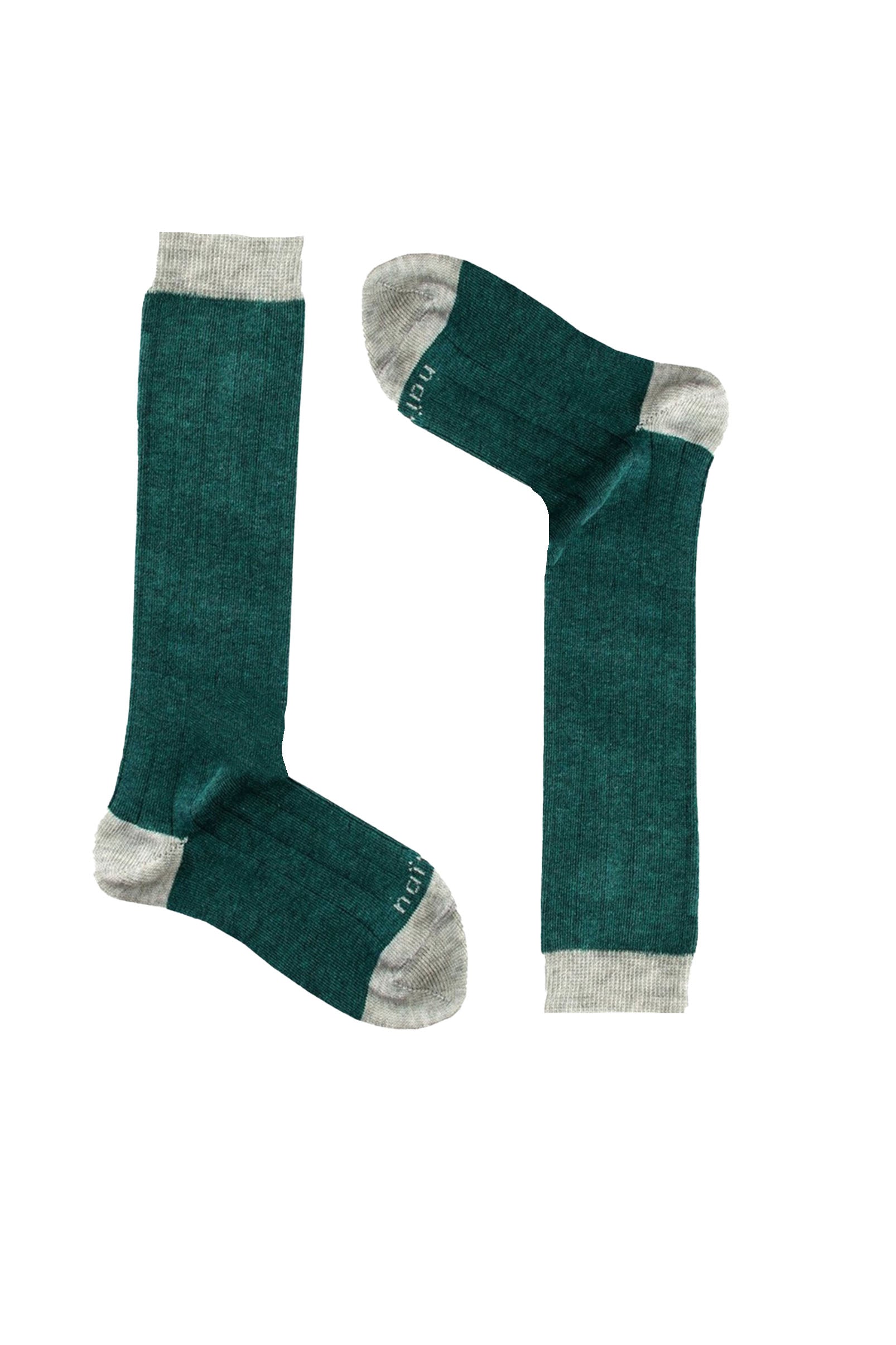 Naïve- Green long sock for boy, Oxford model. – socksnaive.com