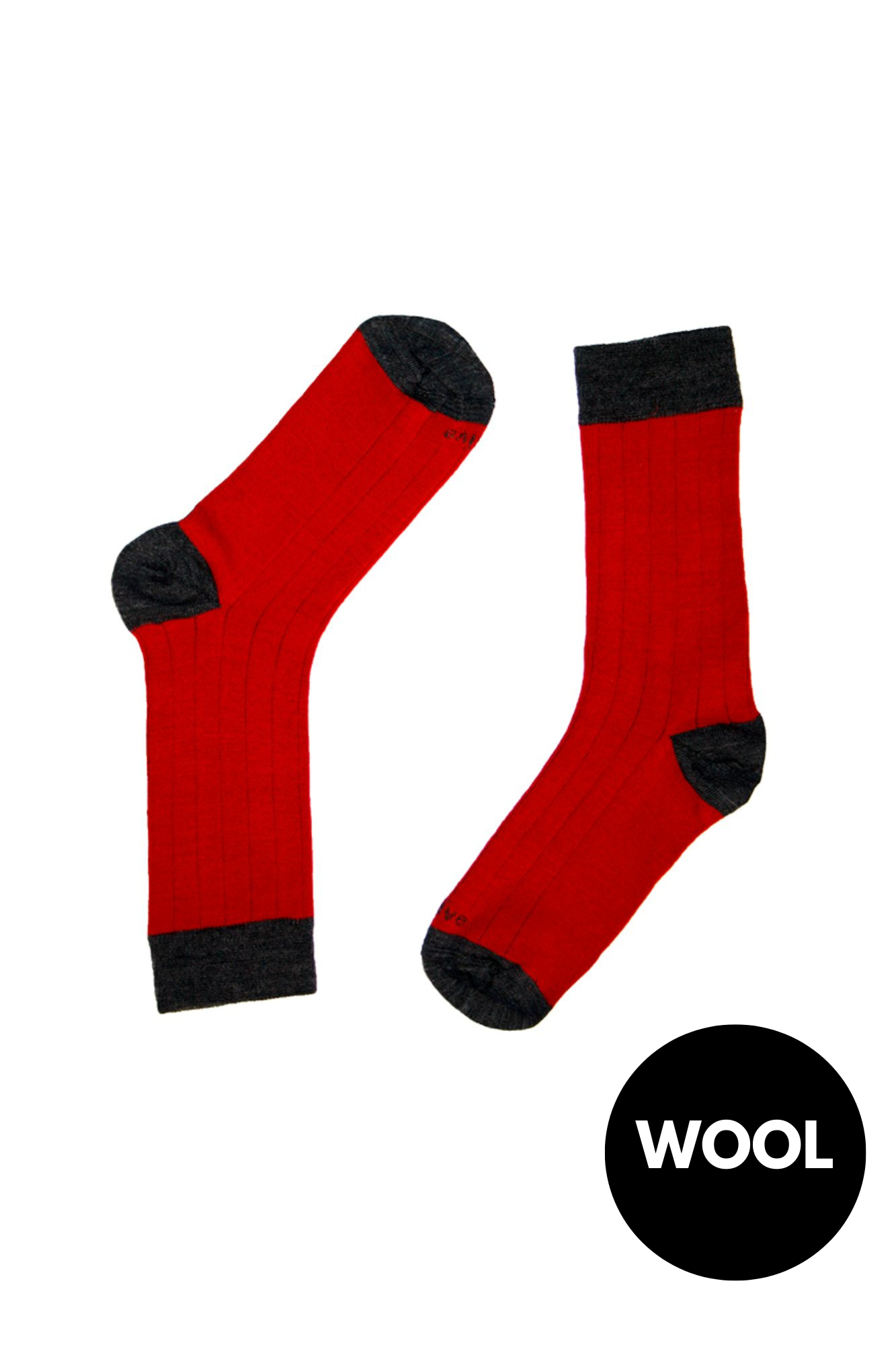 LISO ROJO LANA – socksnaive.com